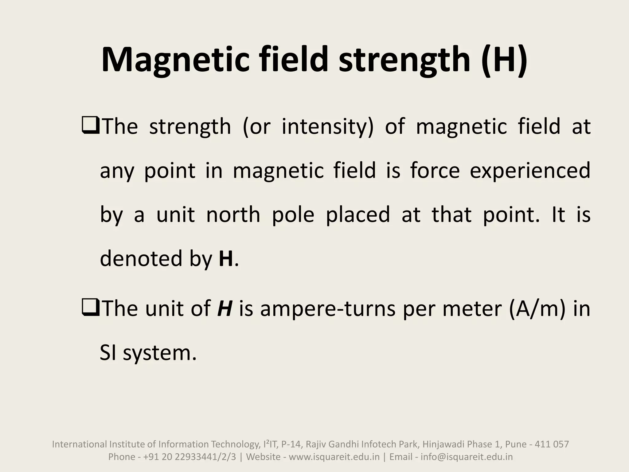 Introduction to Magnetism | PPTX
