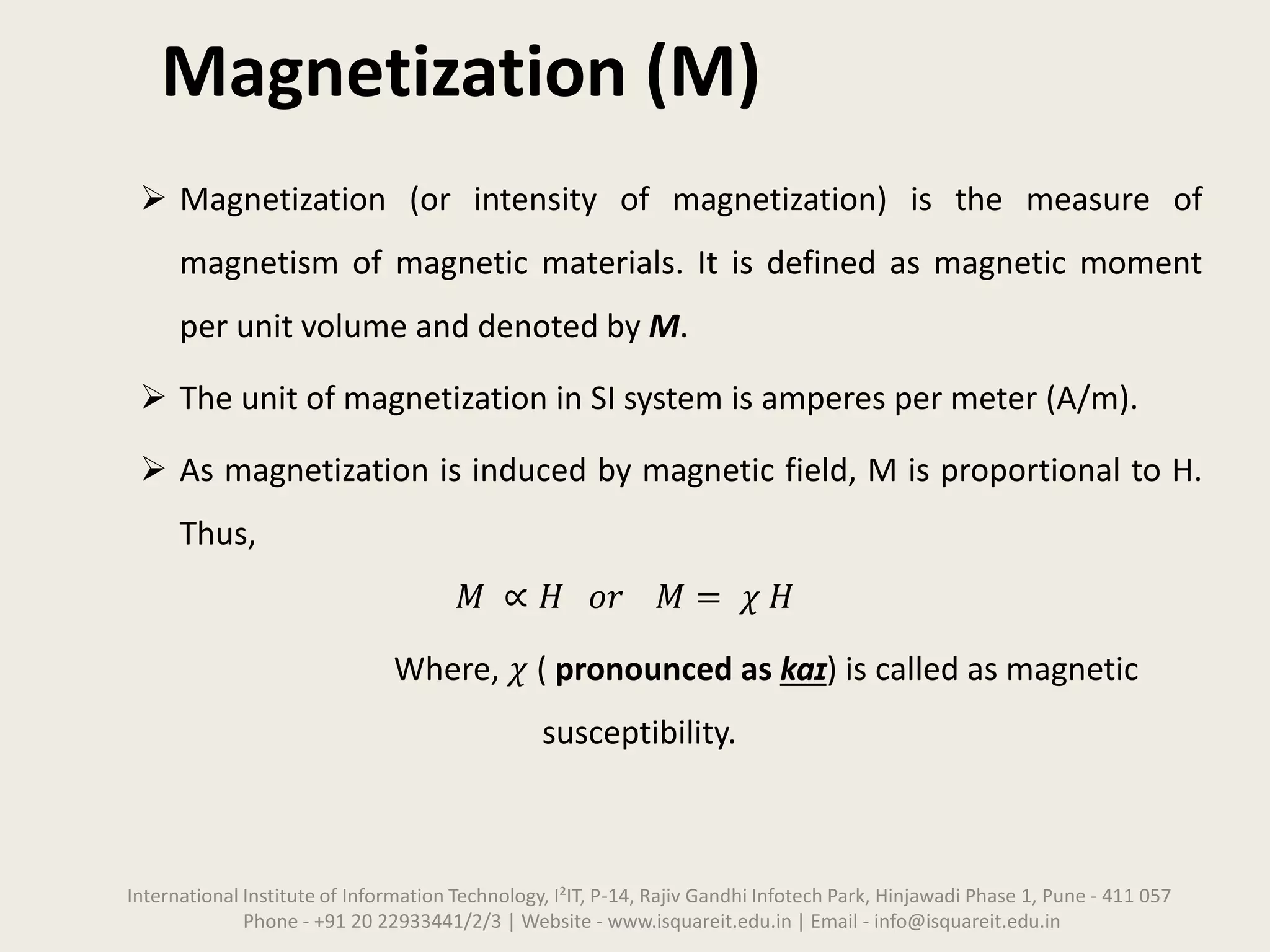 Introduction to Magnetism | PPTX