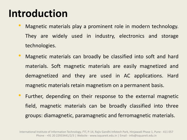 Introduction to Magnetism | PPTX | Physics | Science