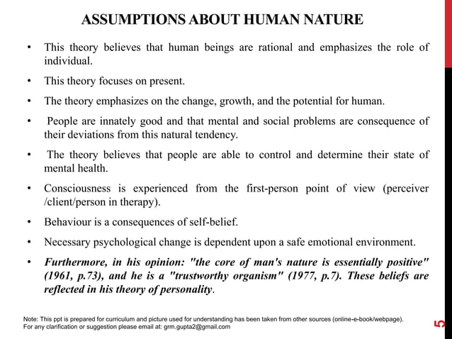 Rogers theory of Personality | PDF