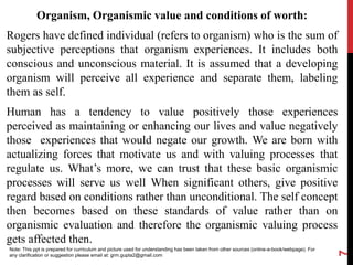 Rogers theory of Personality | PDF