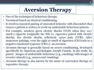 Dr. Garima Gupta Aversion Therapy | PPT