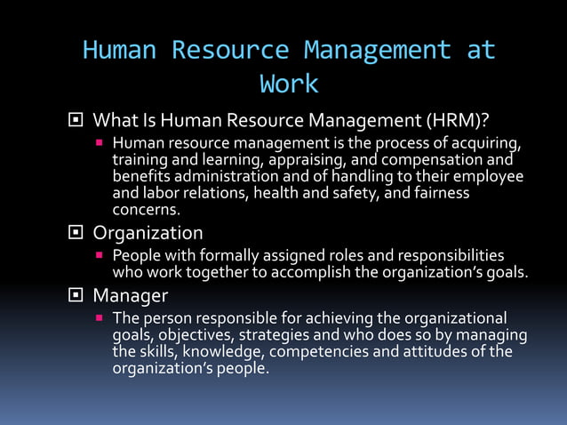 Dr. Jhansi Rani M R - Module 1 - Introduction to Human Resource ...