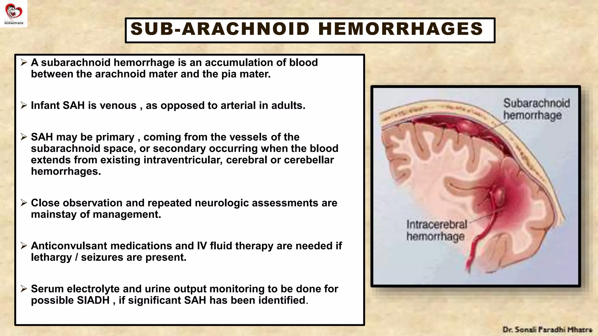 Neonatal Cranial Bleed with Intraventricular hemorrhage | PPTX