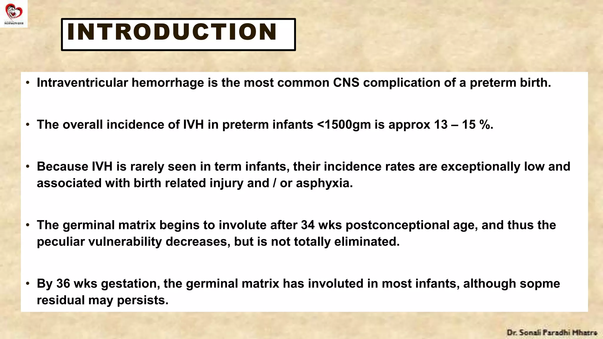 Neonatal Cranial Bleed with Intraventricular hemorrhage | PPTX