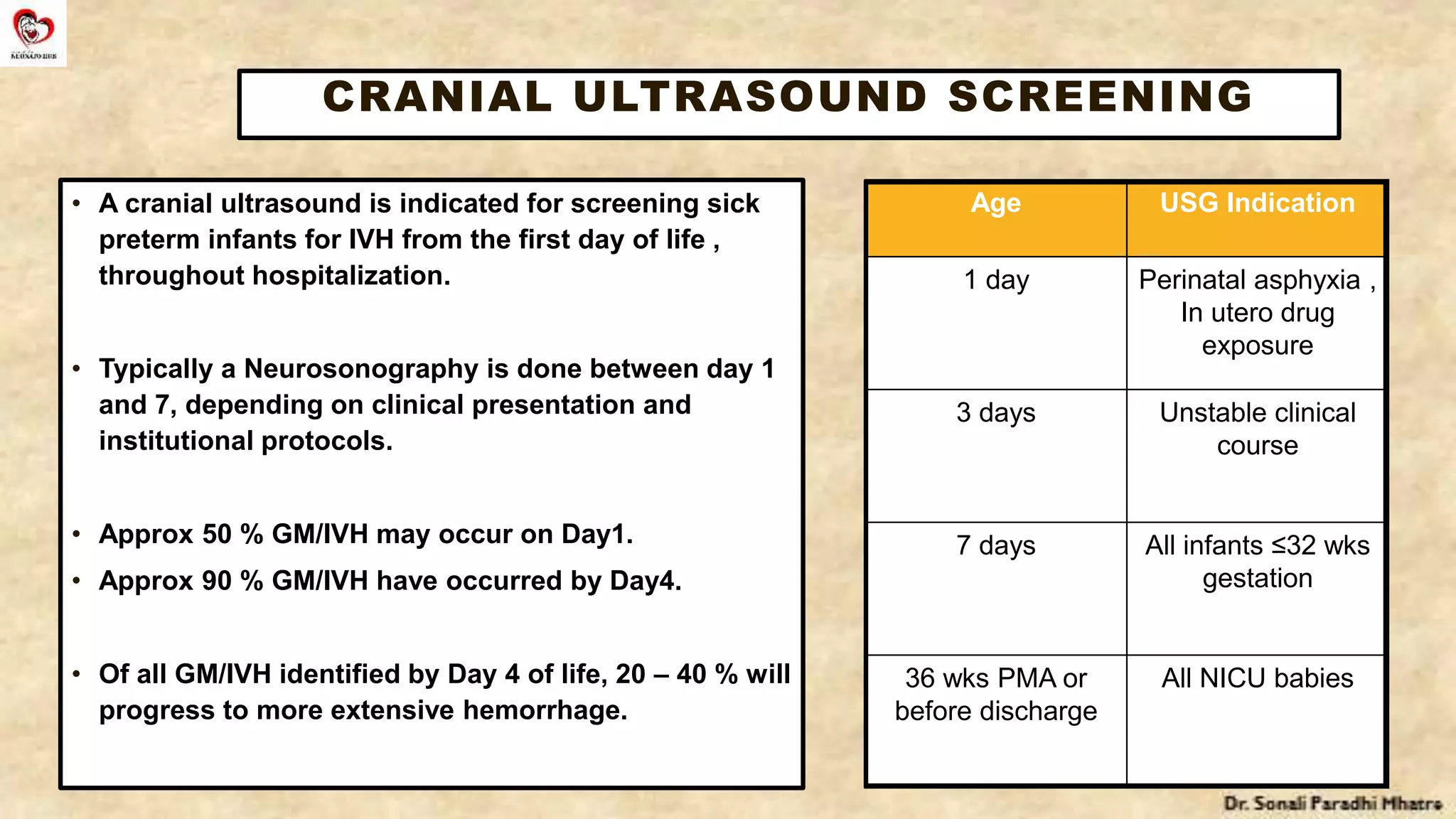 Neonatal Cranial Bleed with Intraventricular hemorrhage | PPTX