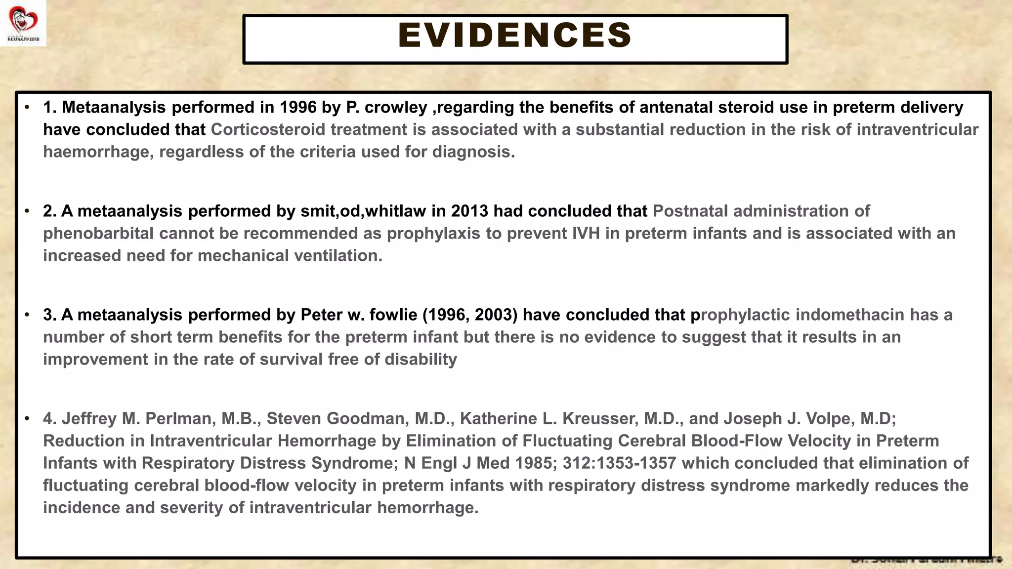Neonatal Cranial Bleed with Intraventricular hemorrhage | PPTX
