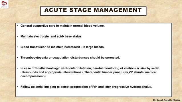 Neonatal Cranial Bleed with Intraventricular hemorrhage | PPTX ...