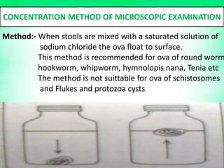 Stool Examination for Routine Practice | PPTX