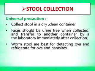 Stool Examination for Routine Practice | PPTX