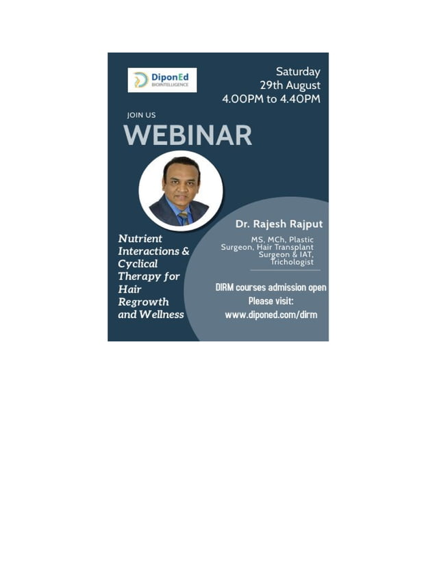 Dr. rajesh rajput webinar | PDF