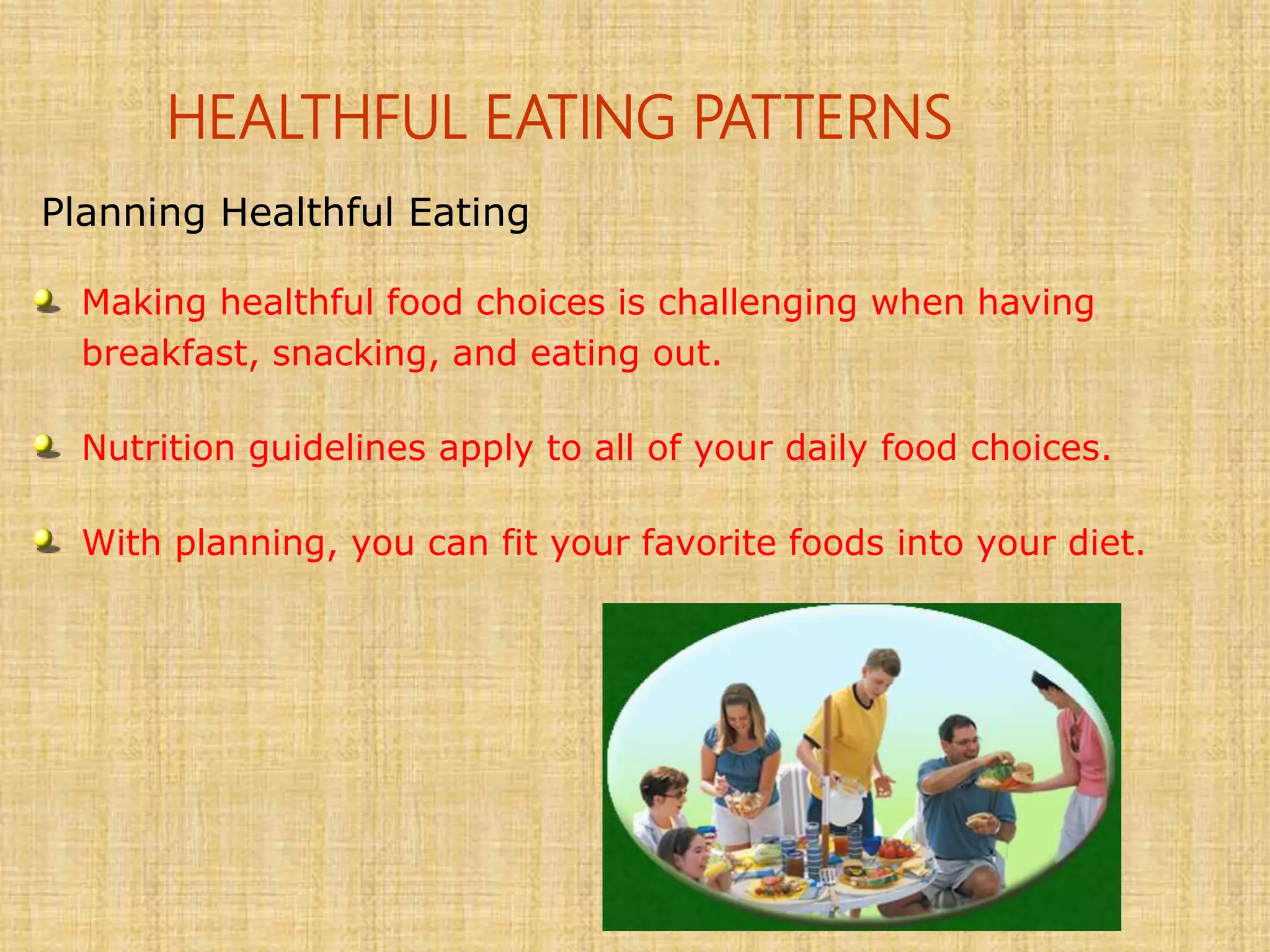 Dr. Jonathan Spages | Healthful Eating Patterns | PPTX | Nutrition ...