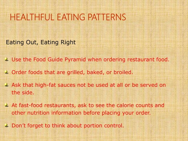 Dr. Jonathan Spages | Healthful Eating Patterns | PPT