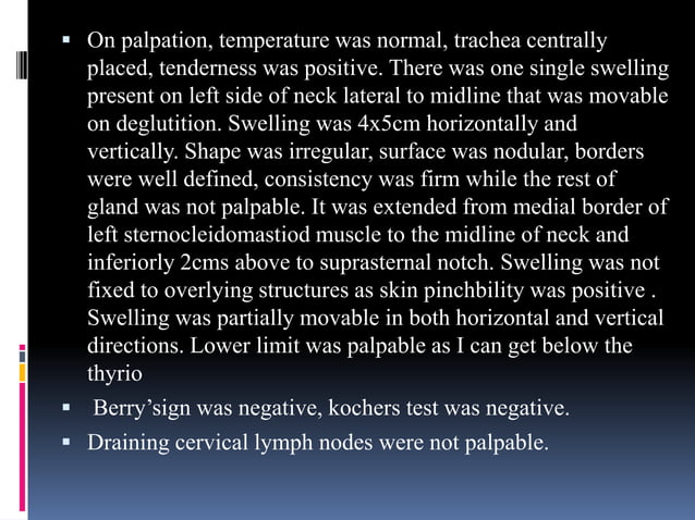 Thyroid case discussion | PPTX