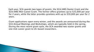 A Look at the SCA Grant Program | PPT