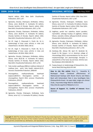 Dr. Vasantha b, Dr. Muttappa, Dr. Kiran jsv - 2020 | PDF