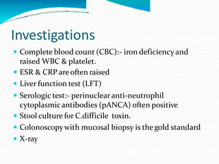 INFLAMATORY BOWEL DİSEASE | PPT
