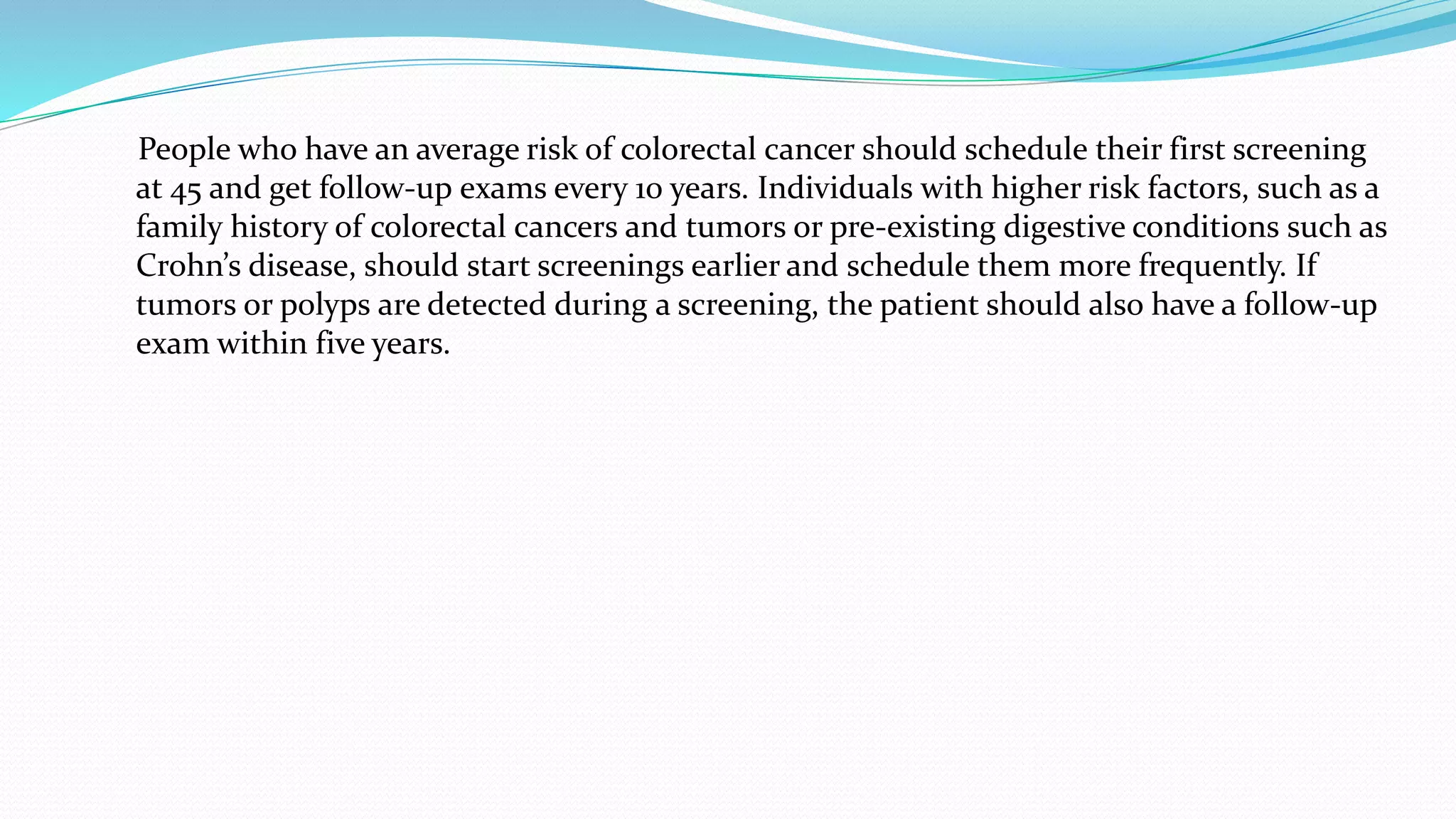 Updated Colonoscopy Screening Guidelines | PPTX
