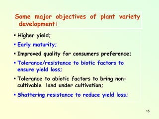 Application of Mutation Breeding Techniques for Crop Variety ...
