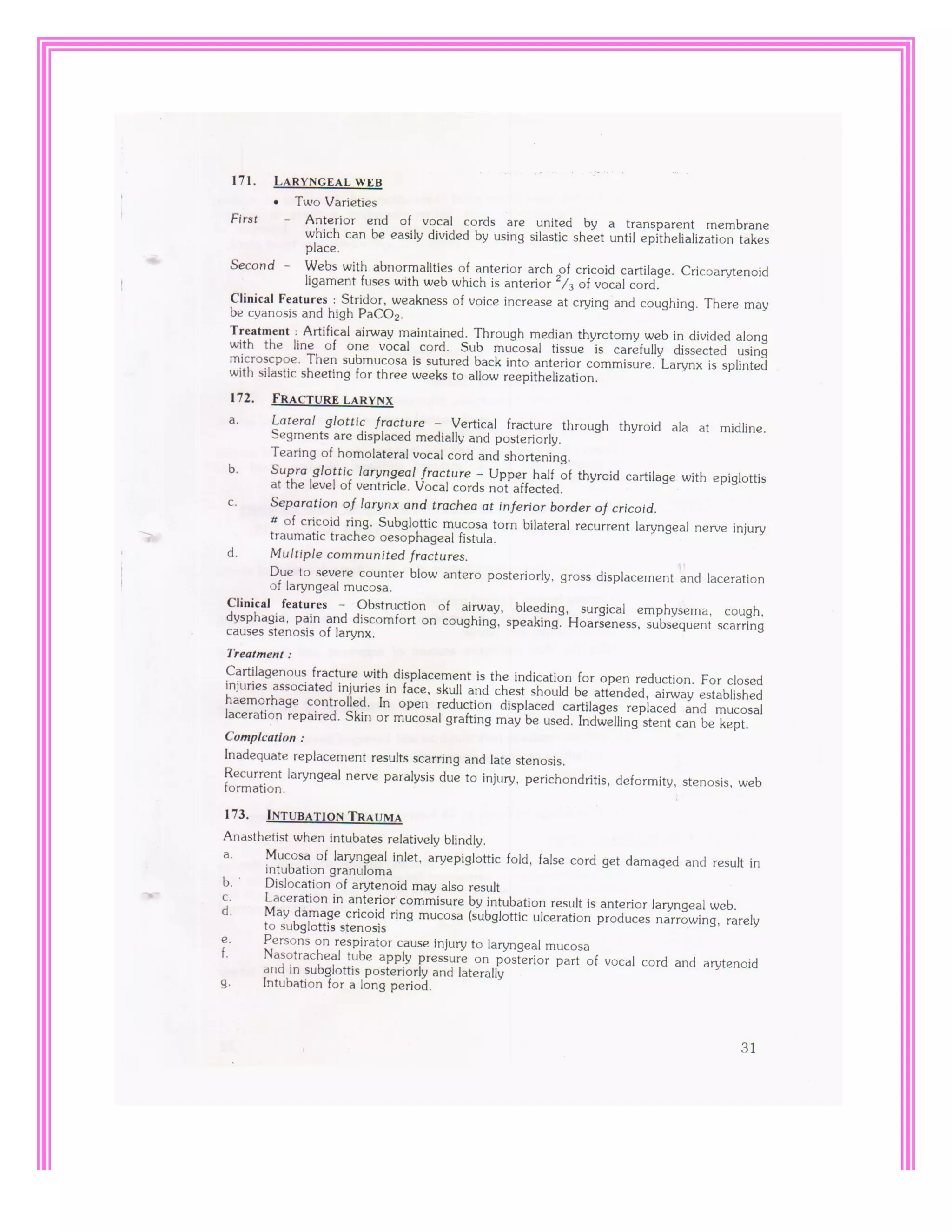 Dr. Gananathan Notes for ENT Practicals | PDF