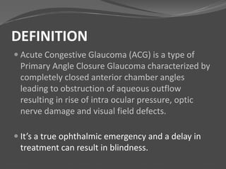 Acute Congestive Glaucoma / Optic Neuritis / Painful Loss Of Vision by ...