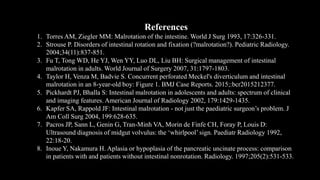 MIDGUT VOLVULUS AND MALROTATION : AN UNUSUAL CAUSE OF INTESTINAL ...