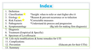 Urinary Tract Infection and focus on its management | PPT