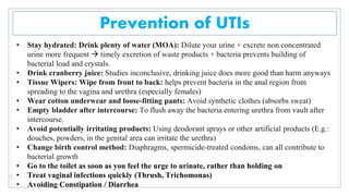Urinary Tract Infection and focus on its management | PPT