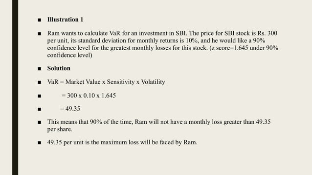 Value at risk | PPTX