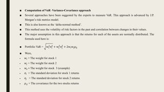 Value at risk | PPTX