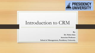 Introduction to crm | PPT