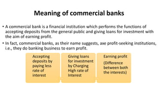 Introduction to commerccial banking | PPTX