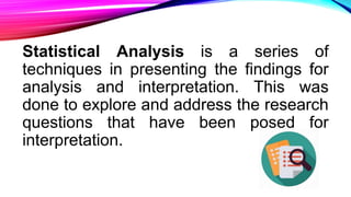 research report interpreting data gathered through testing hypothesis ...