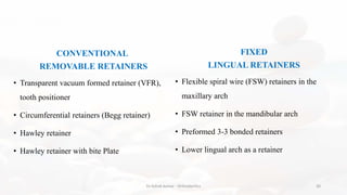 Stability Retention and Relapse in orthodontics | PPTX