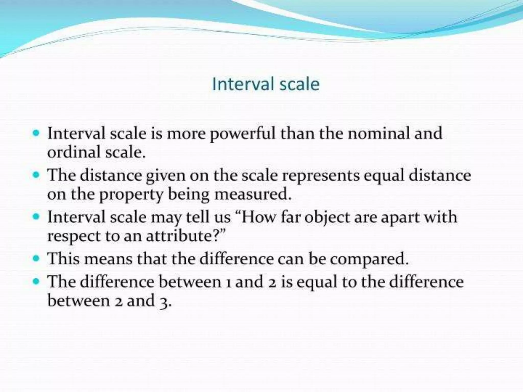 scales of measurement | PPT