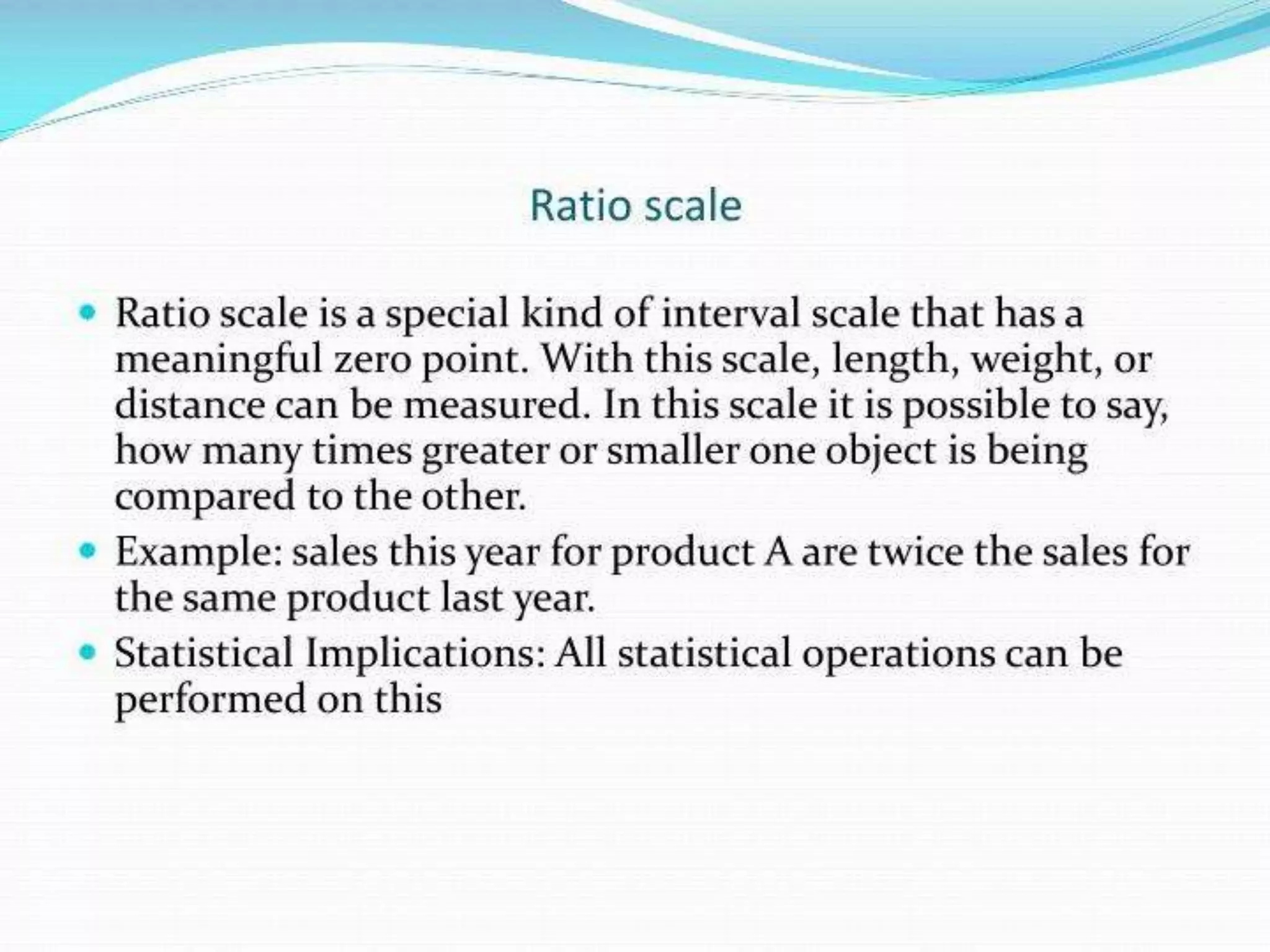 scales of measurement | PPT