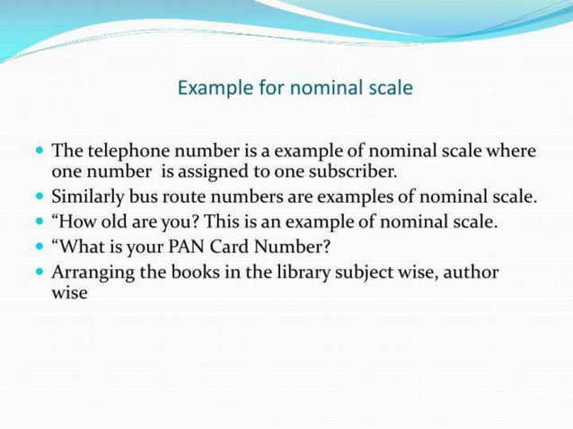 scales of measurement | PPT