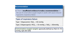 Severe sepsis 2021 guidelines ventilation management in sepsis | PDF