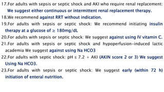 sepsis SSC 2021 Updates Ventilation and additional therapy | PPTX