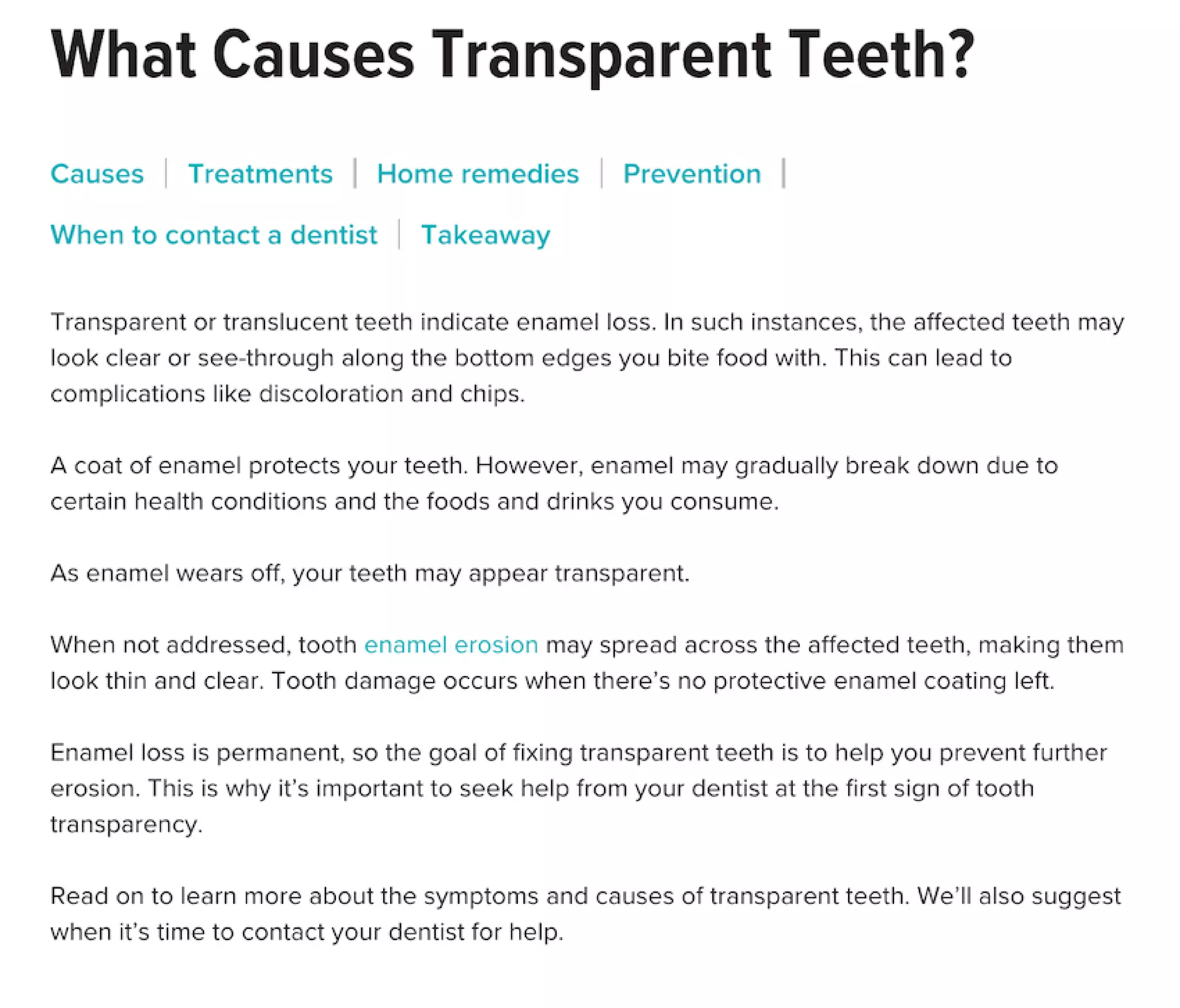 What Causes Transparent Teeth? | PPT