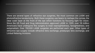 What is Refractive Eye Surgery? | PPTX