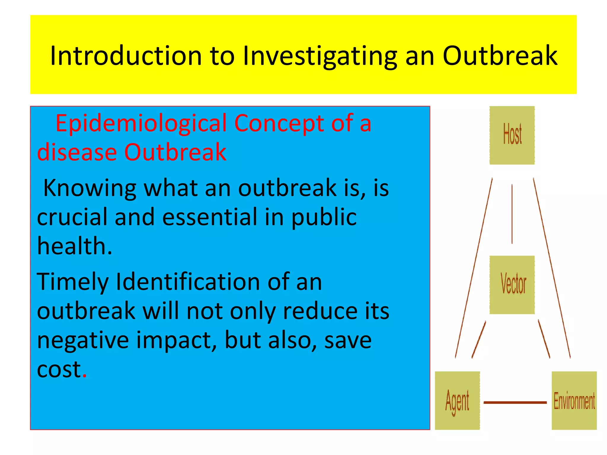 Outbreak investigation ppt | PPTX