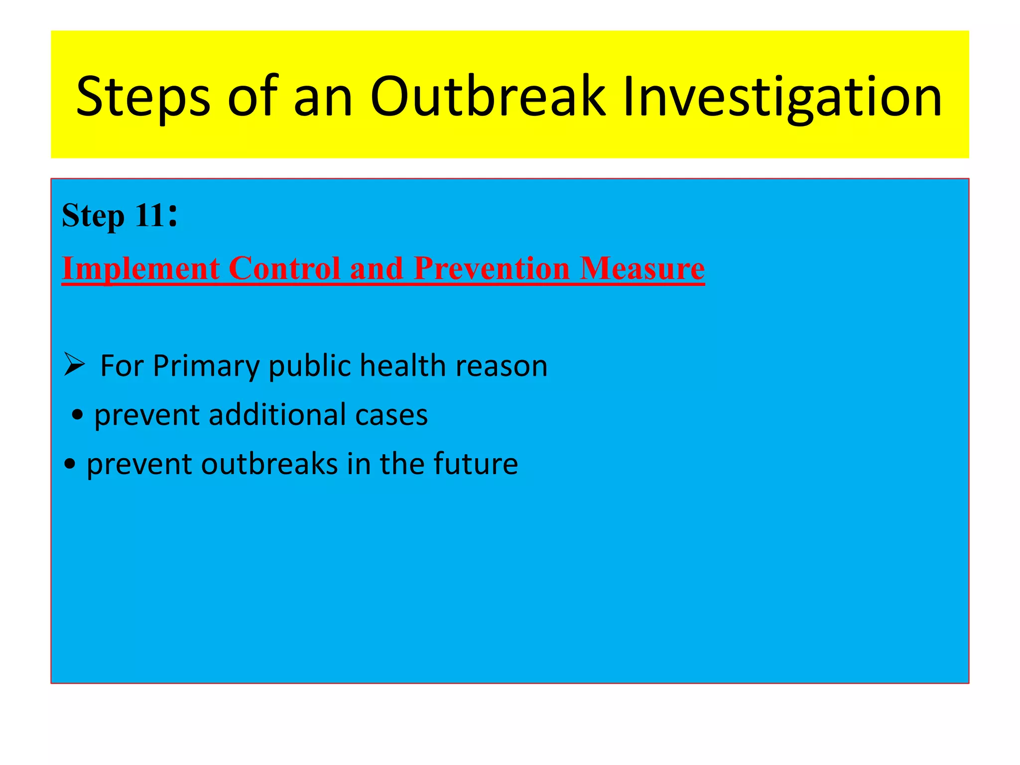 Outbreak Investigation Ppt Pptx
