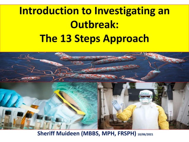 Outbreak investigation ppt | PPTX