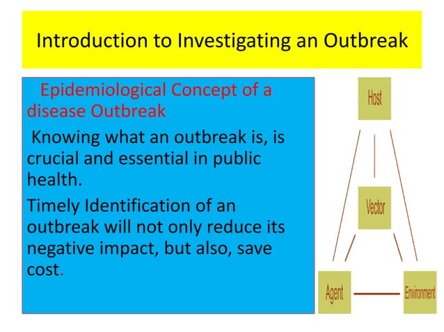 Outbreak investigation ppt | PPTX