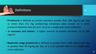 clinical approach to pediatric proteinuria | PDF