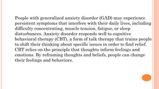 Understanding and Treating Generalized Anxiety Disorder | PPTX ...