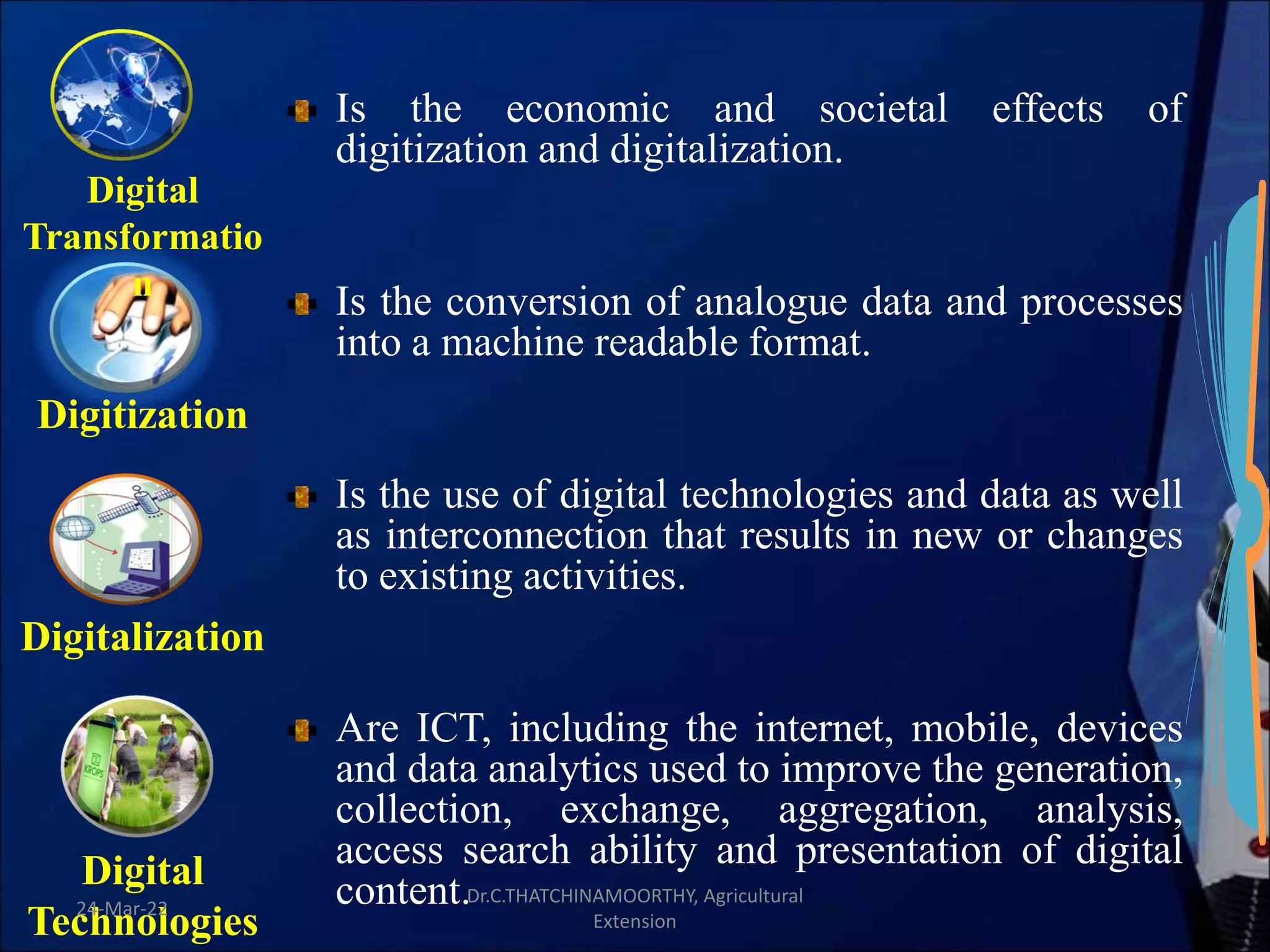 Digitalization in agriculture for enhancing sustainable agriculture and ...