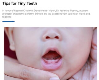 Tips for Tiny Teeth | PDF