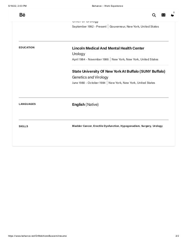 Dr. Melchiore Buscemi - Bio | PDF